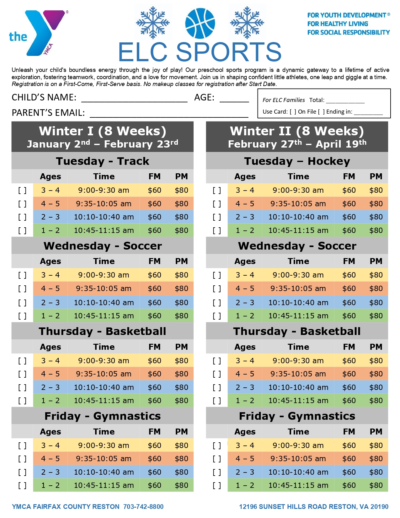 Kids Sports | Youth Sports | YMCA Fairfax County Reston