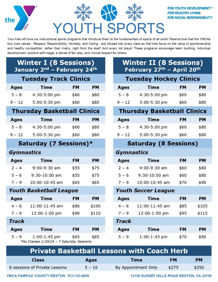 Kids Sports | Youth Sports | YMCA Fairfax County Reston