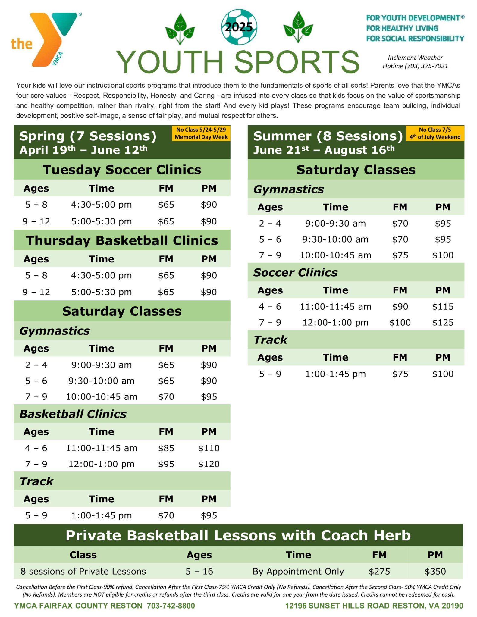 Kids Sports | Youth Sports | YMCA Fairfax County Reston